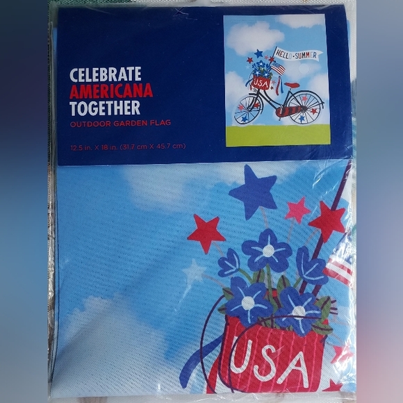 Kohl's | Accents | Celebrate American Together Garden Flag Hello Summer ...